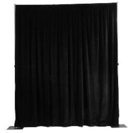 Tall Black Drape Hire | 6m x 3m Black Draping Hire