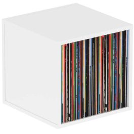 Glorious Record Storage Box – Fits 110 Vinyl Records – White