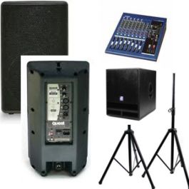 Audio System with Sub for Small Party | Speaker Package Hire