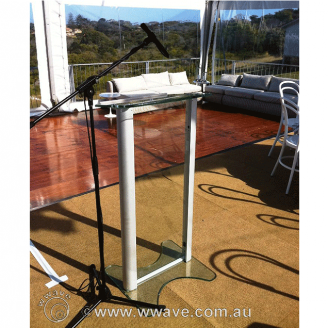Elite Glass Lectern Hire
